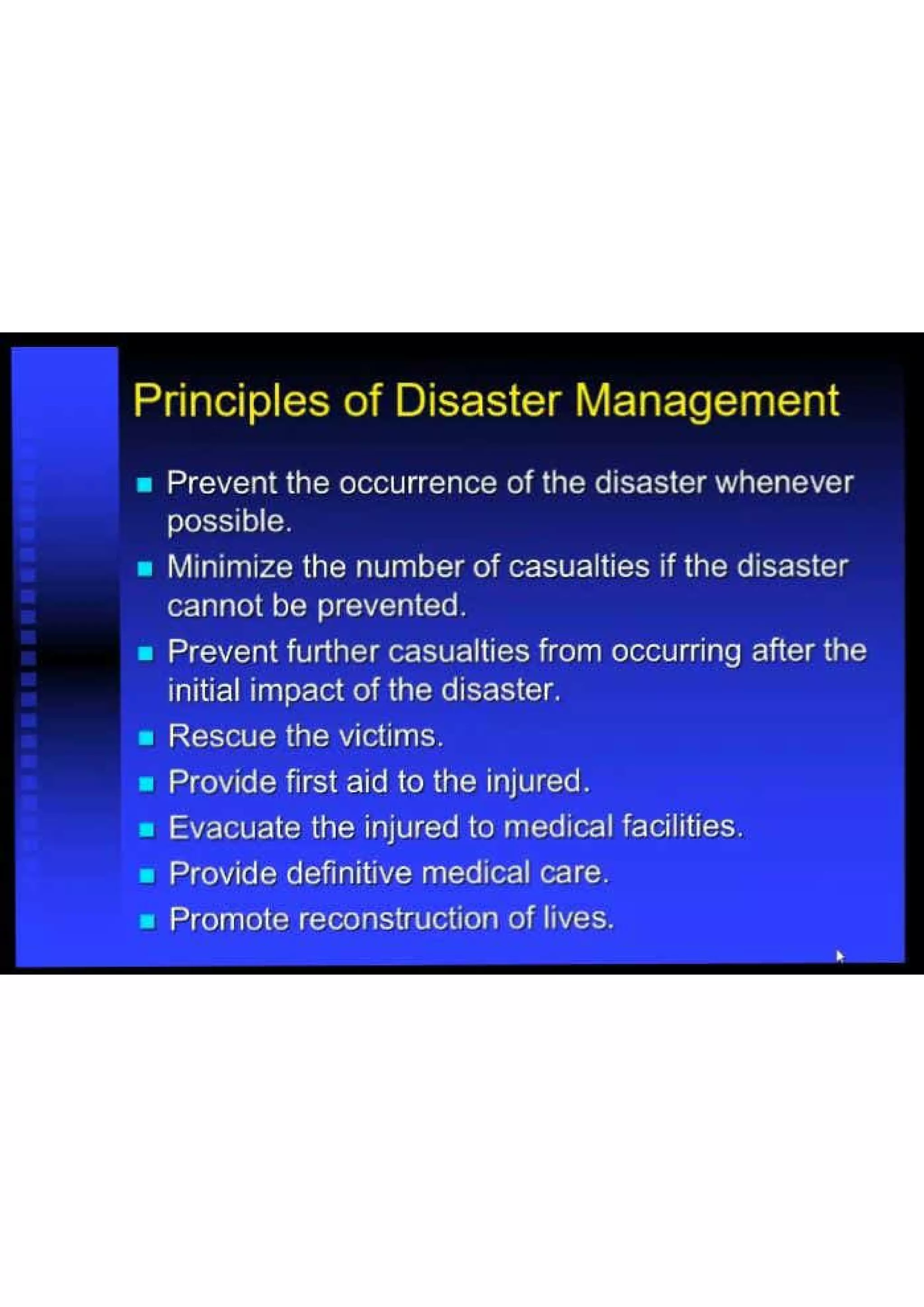 Introduction to disaster management, its phases and preparedness | PDF