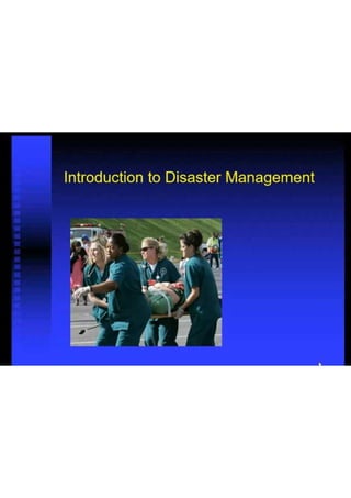 Introduction to disaster management, its phases and preparedness | PDF