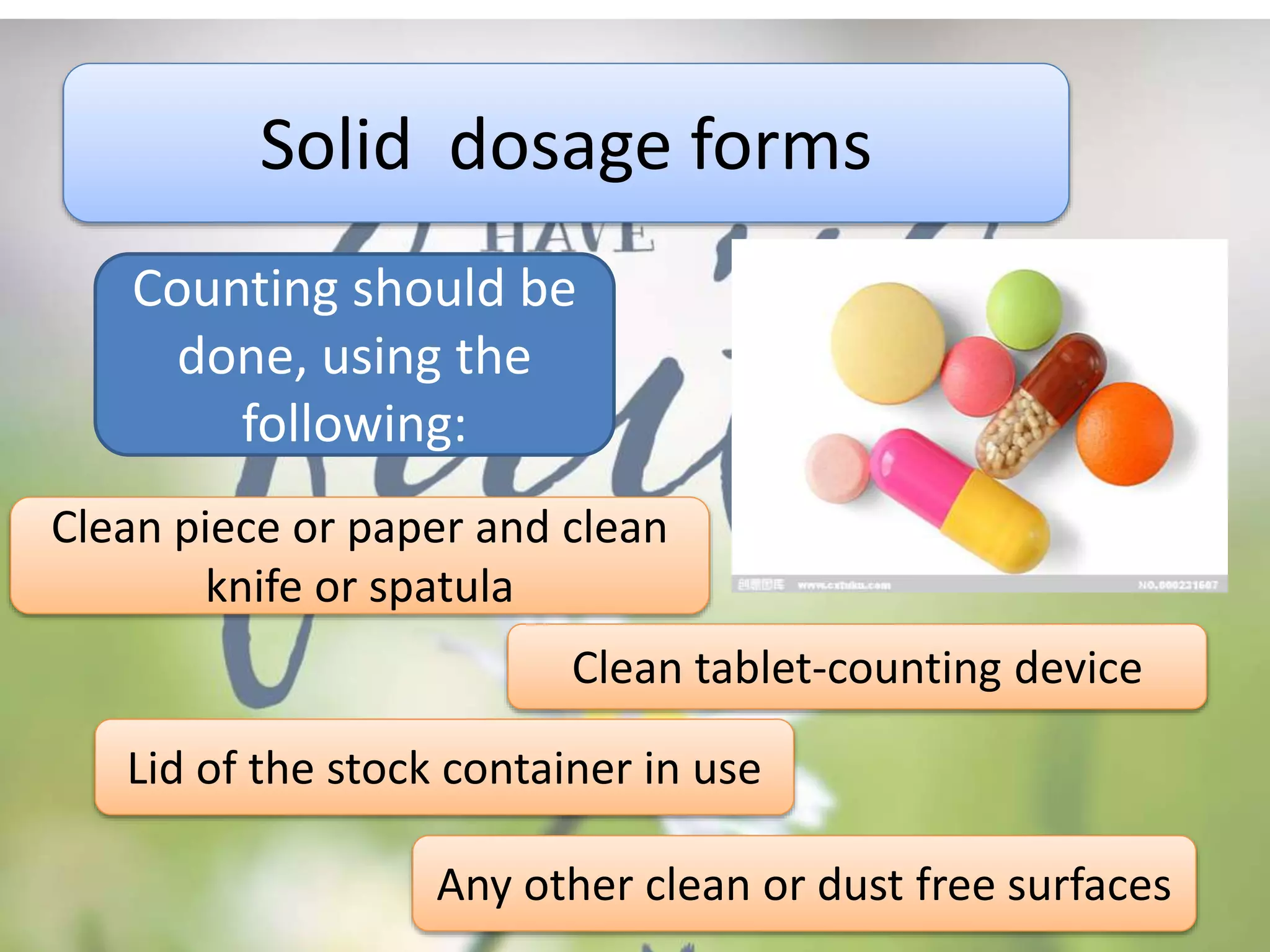 Introduction to dispensing and medication counseling | PPTX