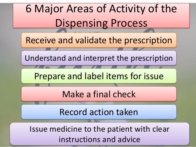 Introduction to dispensing and medication counseling