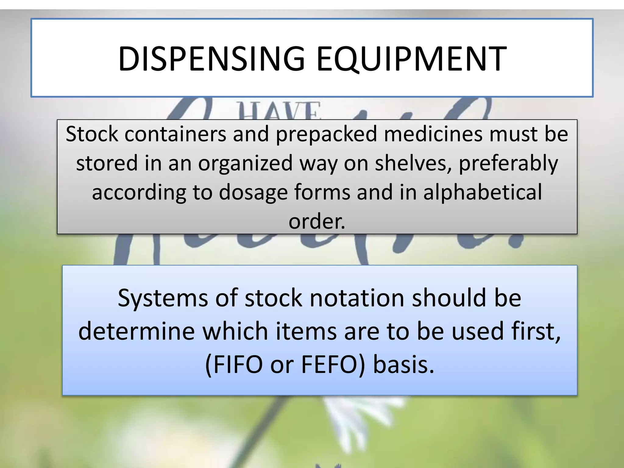 Introduction to dispensing and medication counseling | PPTX