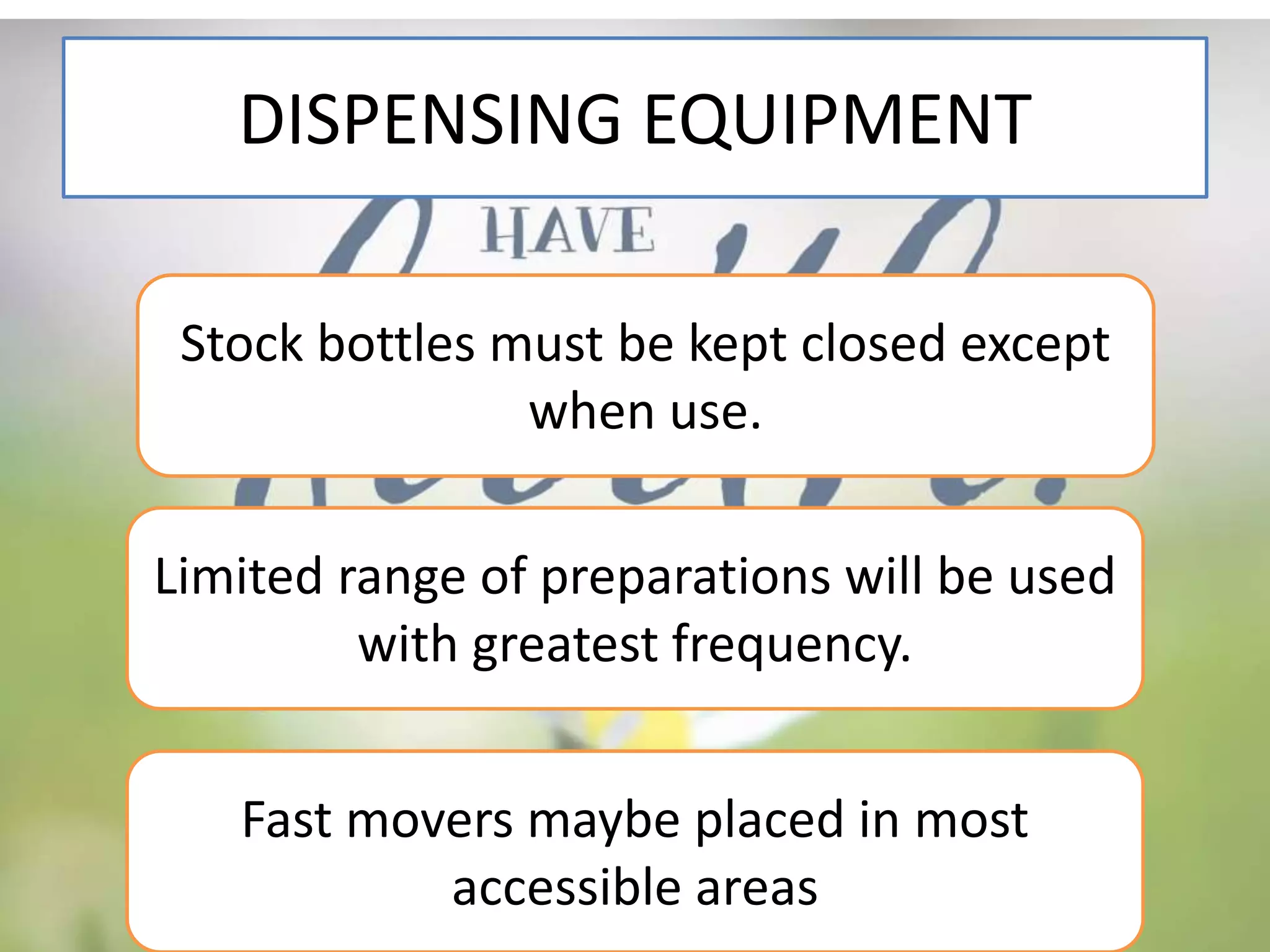 Introduction to dispensing and medication counseling | PPTX