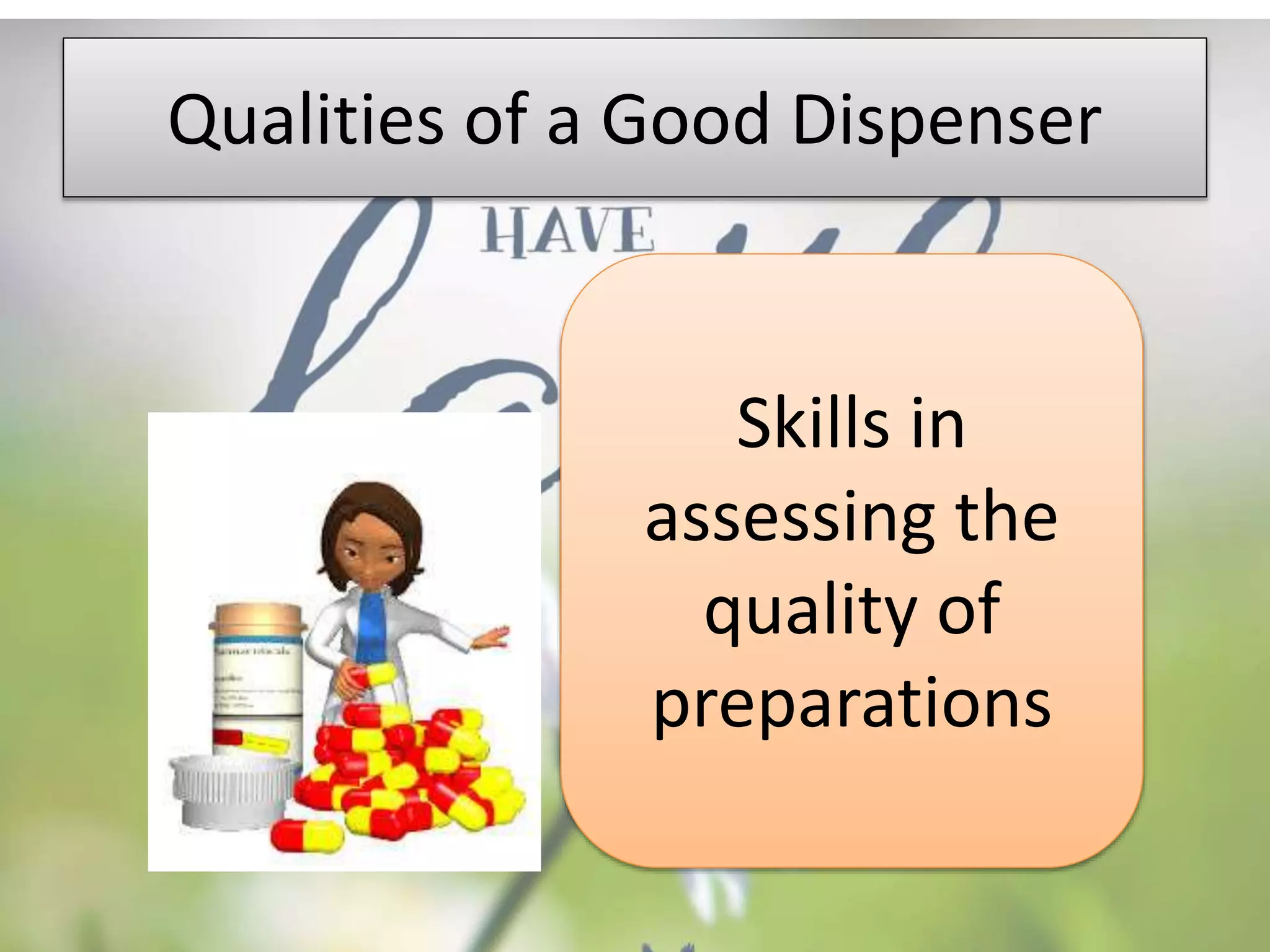 Introduction to dispensing and medication counseling | PPTX