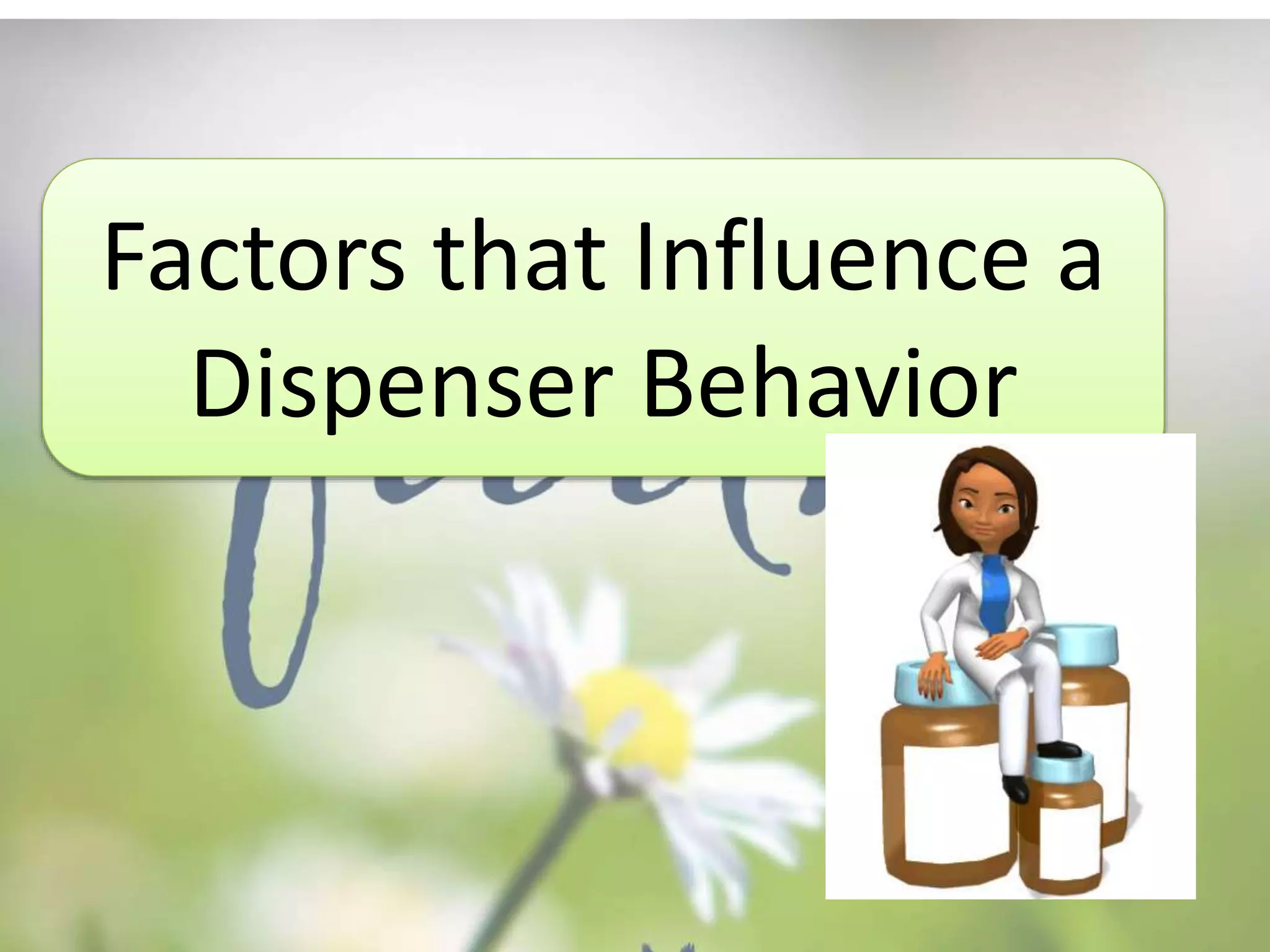 Introduction to dispensing and medication counseling | PPTX