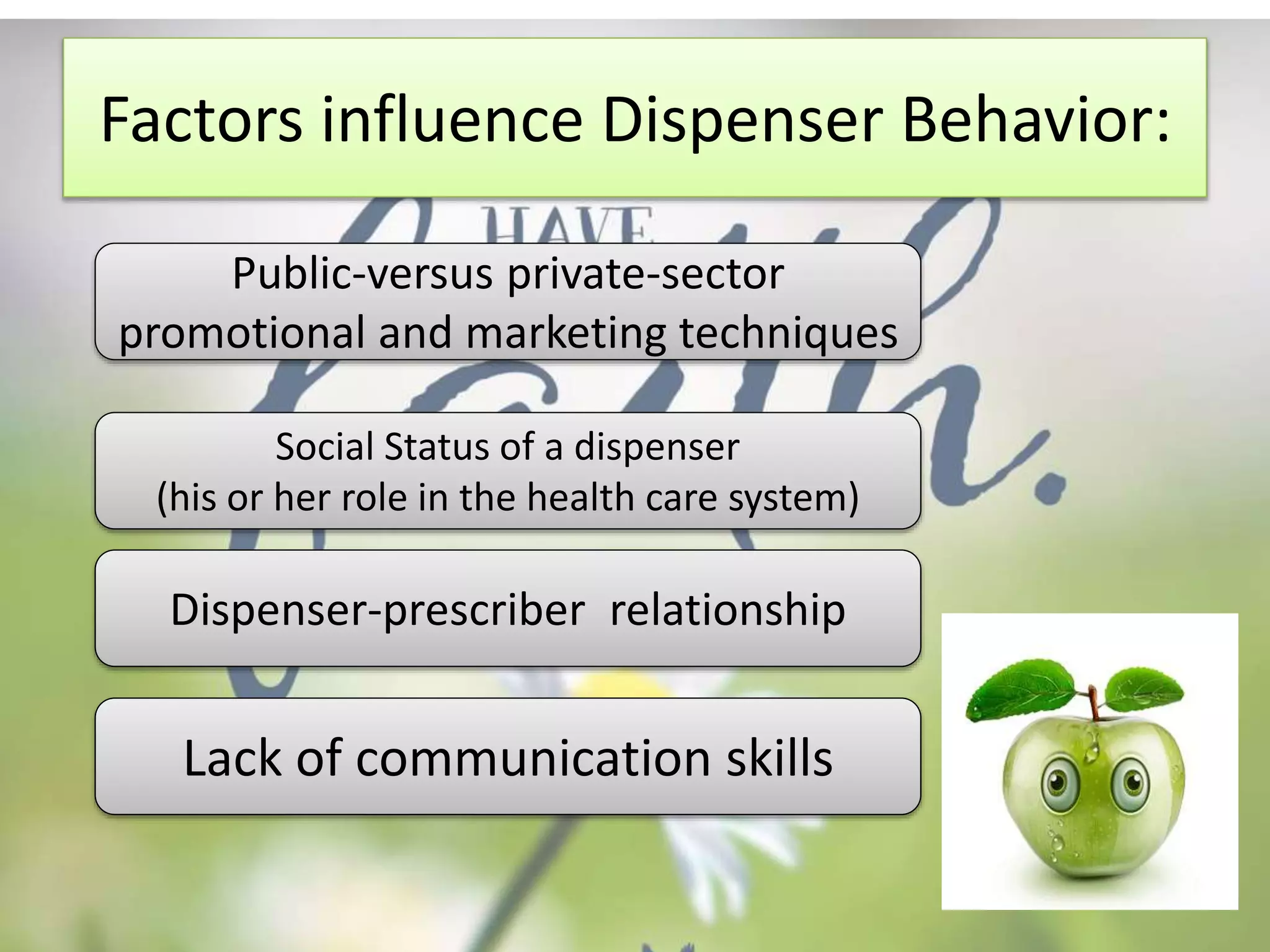 Introduction to dispensing and medication counseling | PPTX