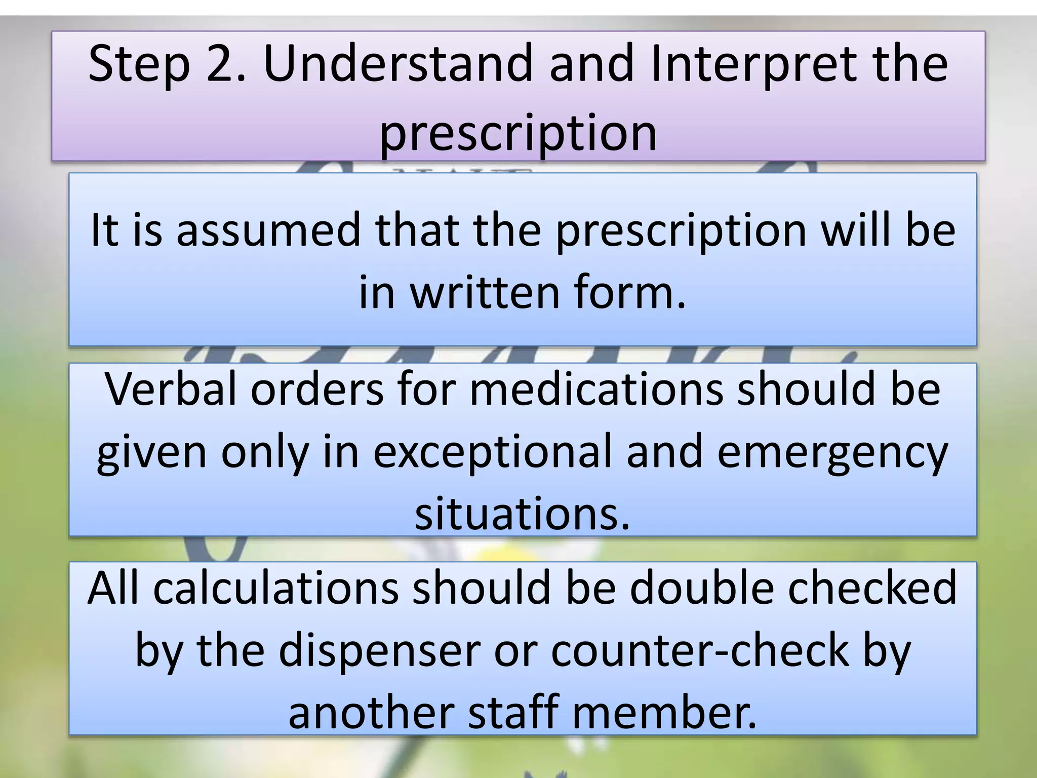 Introduction to dispensing and medication counseling | PPTX