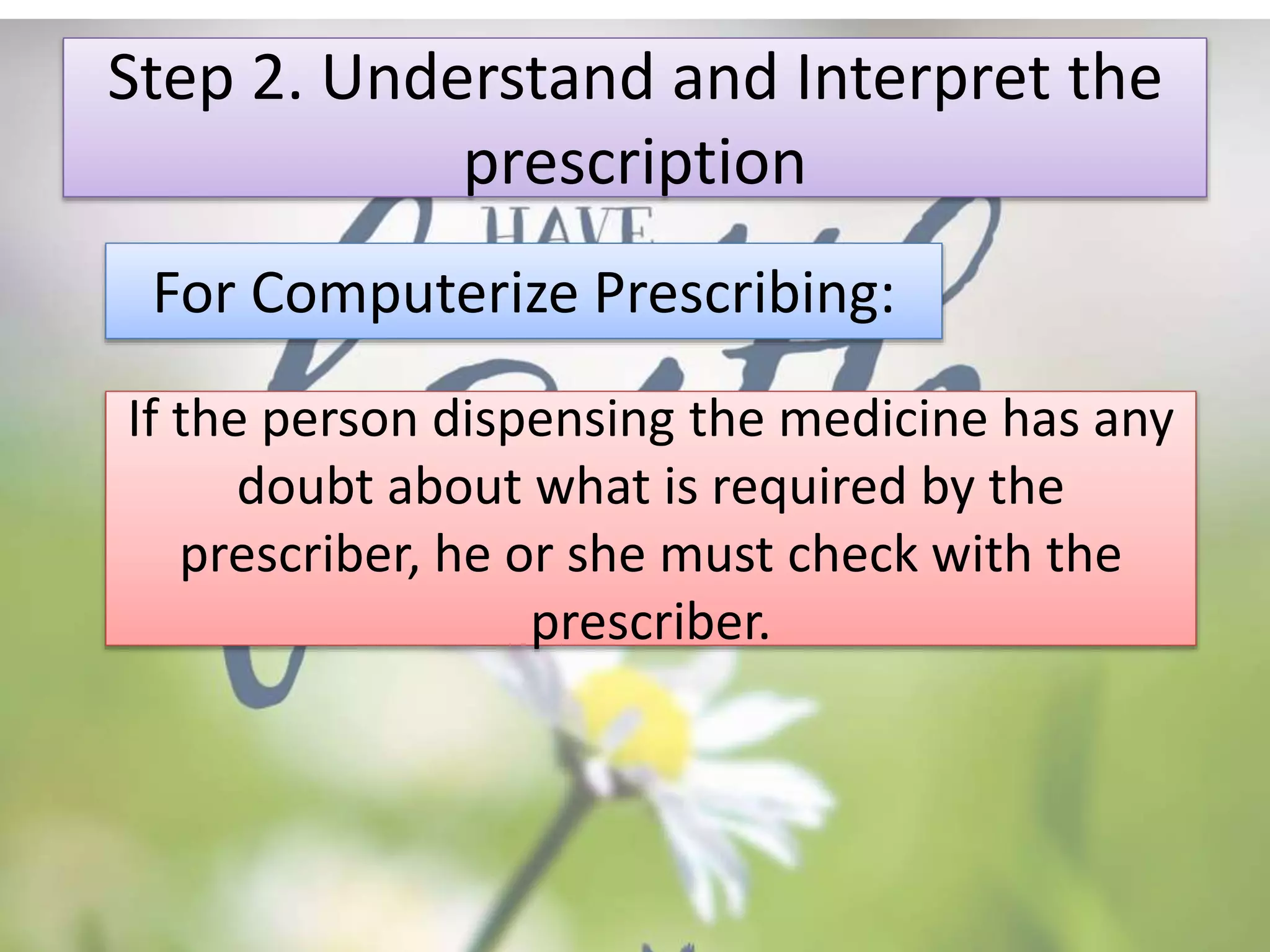 Introduction to dispensing and medication counseling | PPTX