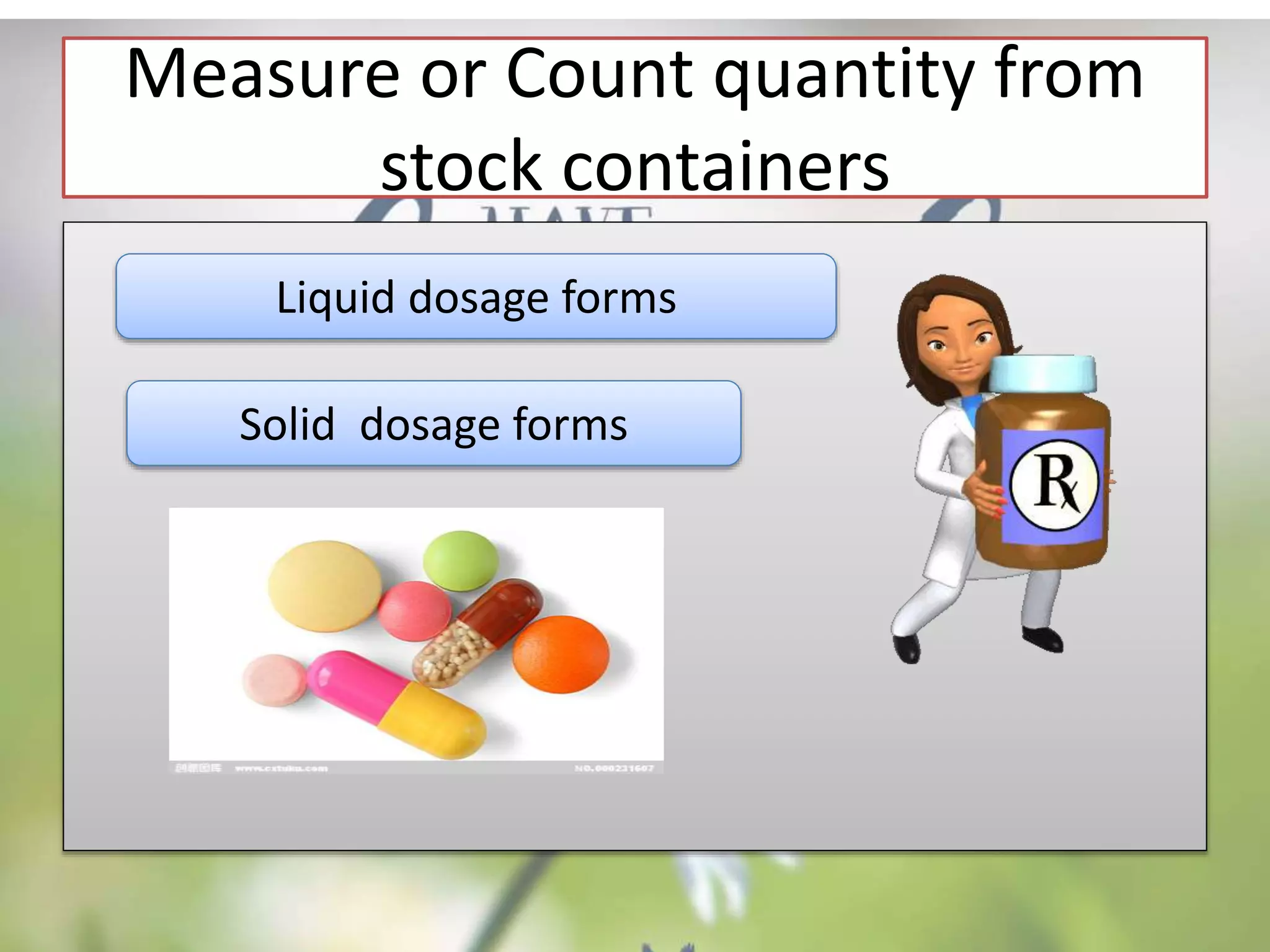 Introduction to dispensing and medication counseling | PPTX