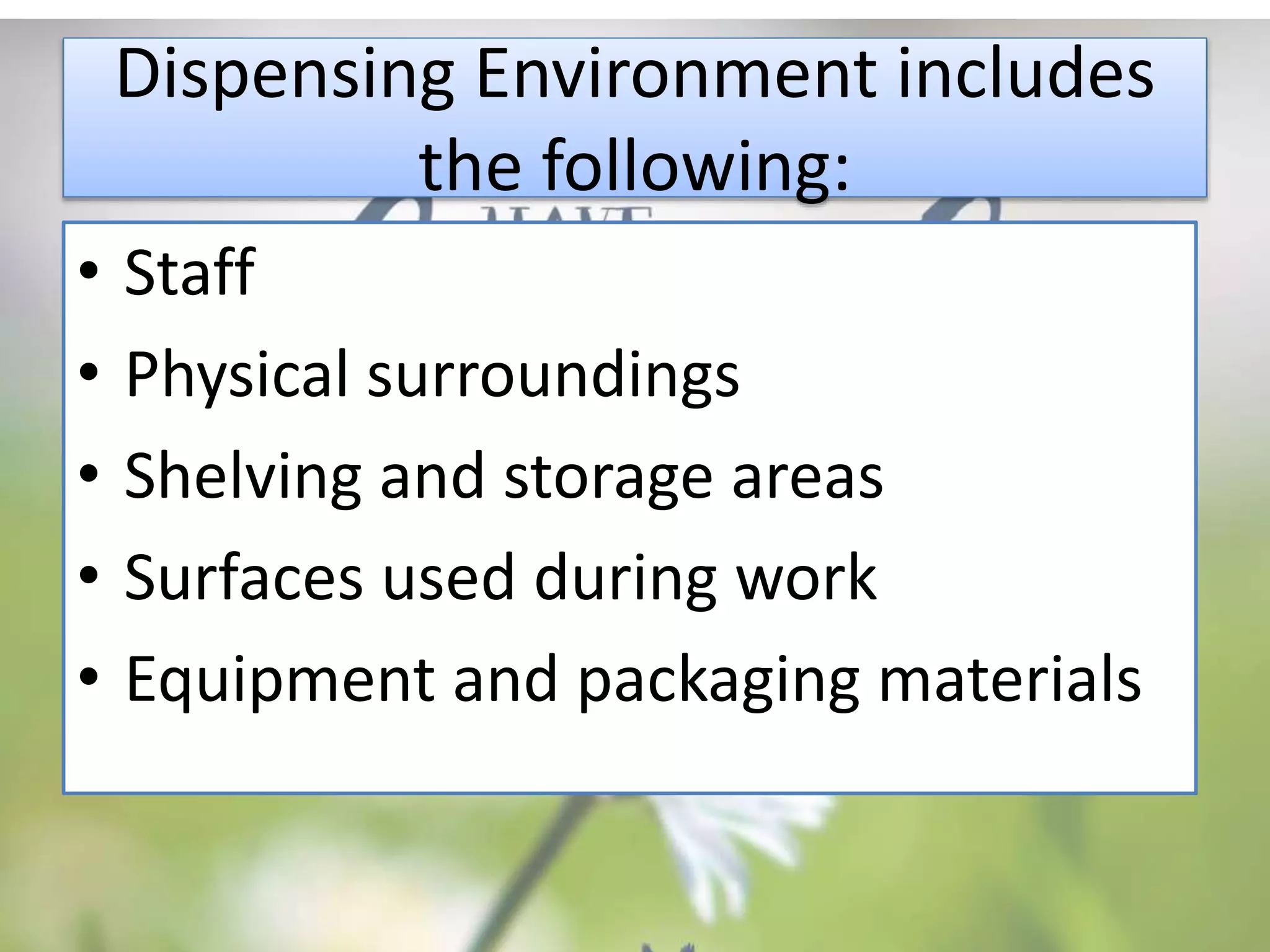 Introduction to dispensing and medication counseling | PPTX