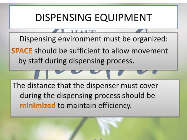 Introduction to dispensing and medication counseling | PPTX