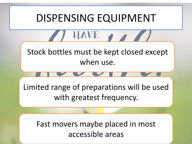 Introduction to dispensing and medication counseling | PPTX