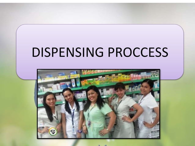 Introduction to dispensing and medication counseling | PPTX