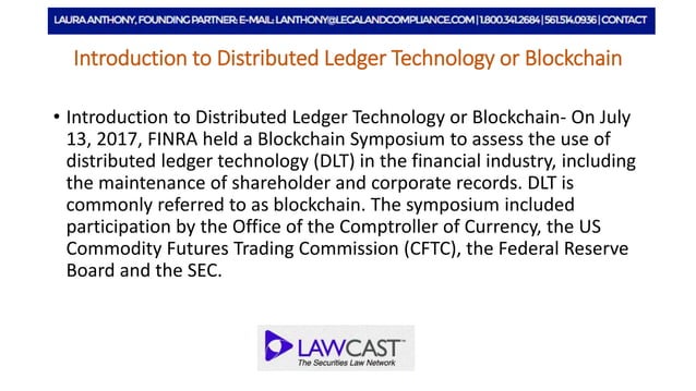 Introduction to Distributed Ledger Technology or Blockchain | PPTX