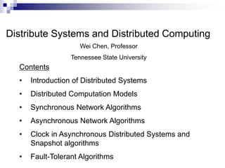 Introduction to Distributing Computing 5-13.ppt