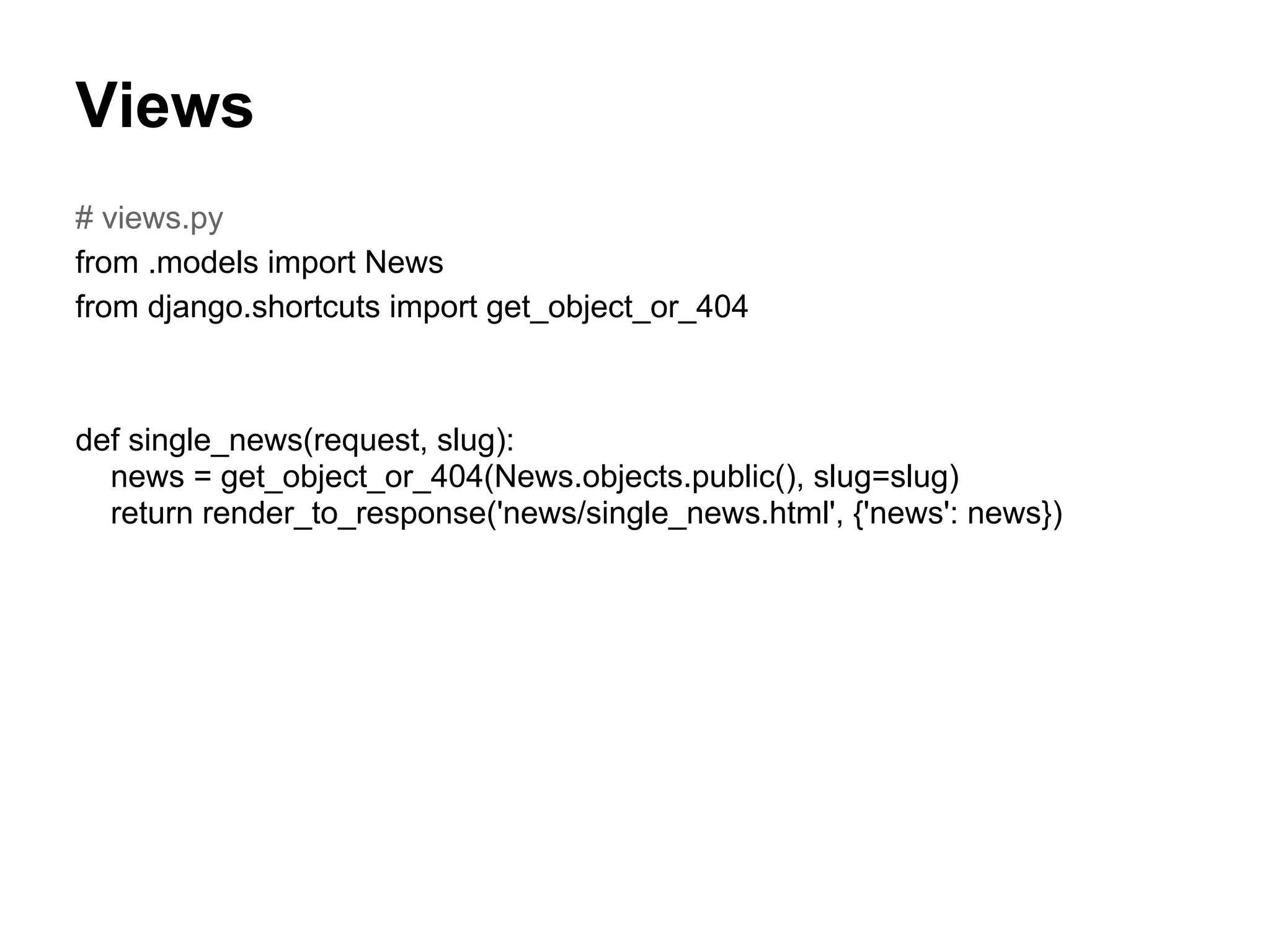 Introduction to django | PPT