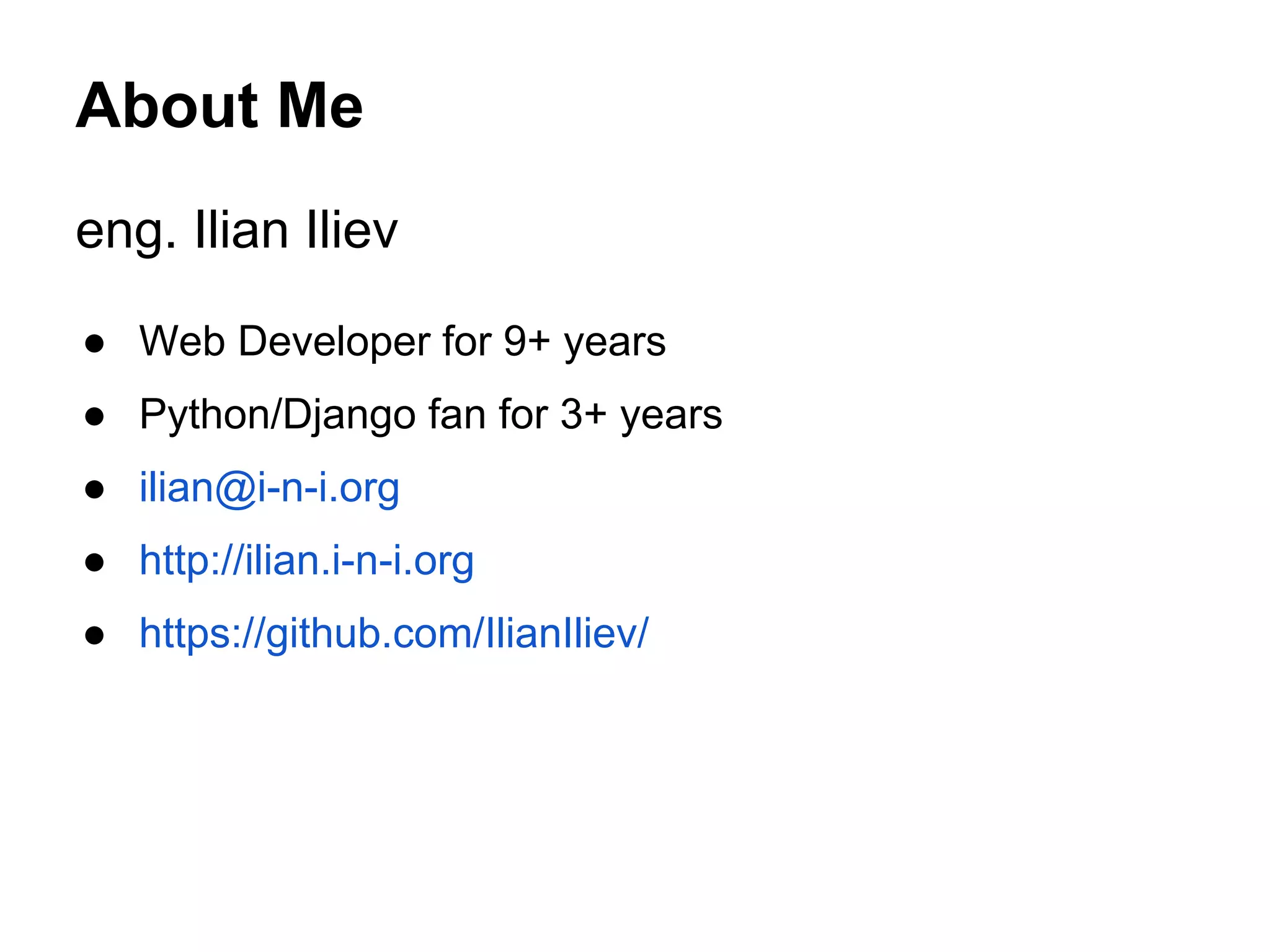 Introduction to django | PPT