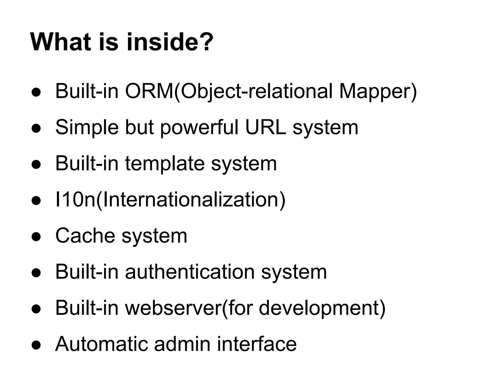 Introduction to django | PPT