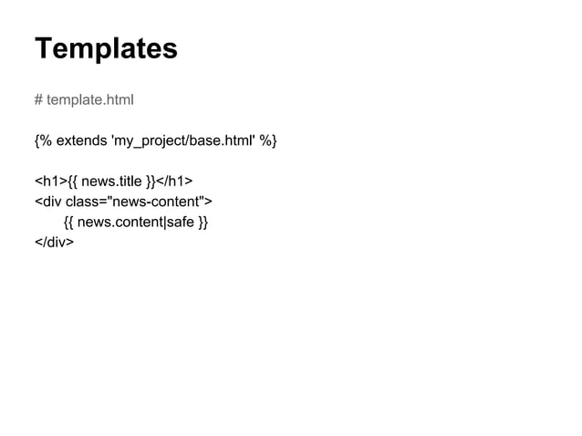 Introduction to django | PPT