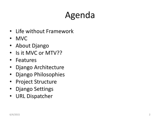 Introduction to django | PPT