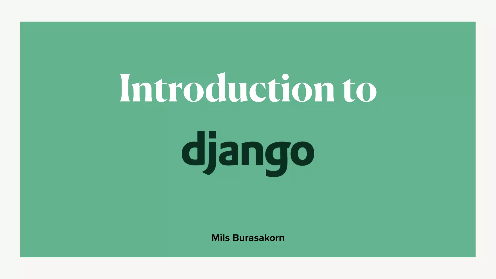 Introduction to Django | PDF