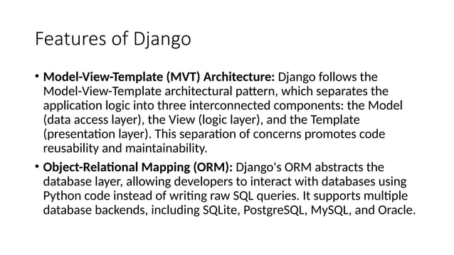 Introduction and features to Django.pptx