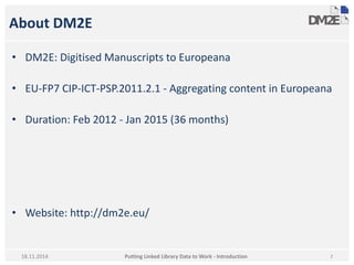 Introduction to dm2 e final dg | PPT