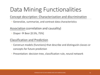Introduction to dm and dw | PPT