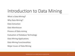 Introduction to dm and dw | PPT