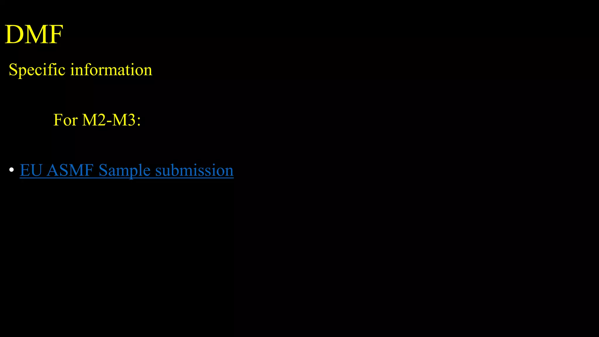 Introduction to dmf | PPTX