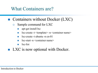Introduction to docker | PPT