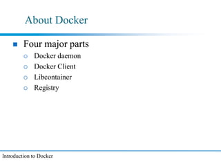Introduction to docker | PPT