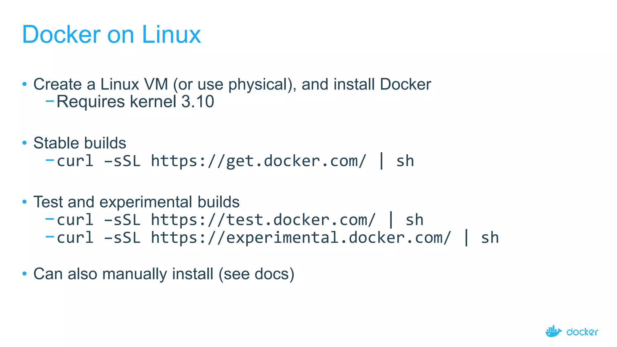 Introduction to docker | PPTX