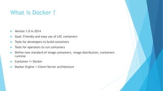Introduction to docker and oci | PPTX