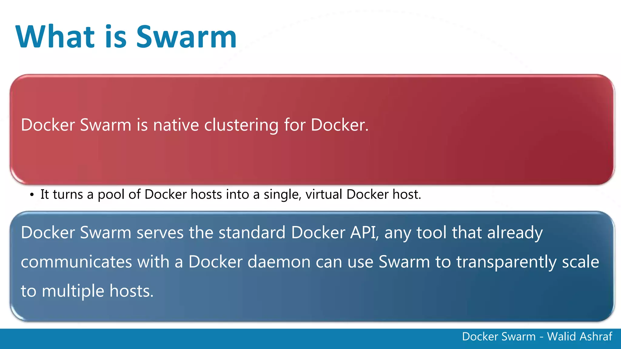 Introduction to docker swarm | PPT
