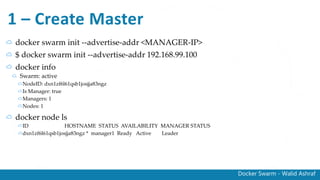 Introduction to docker swarm | PPT