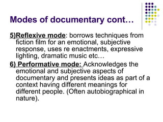 Introduction To Documentary.Ocr National | PPT