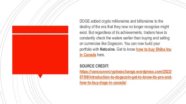 Introduction To DogeCoin – Get to Know Its Pro and How to Buy DOGE In ...