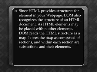 Introduction to DOM | PPTX