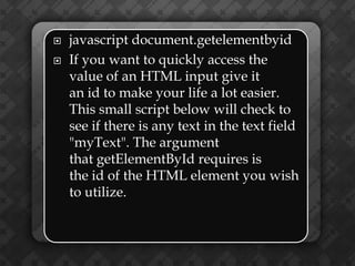 Introduction to DOM | PPTX