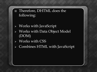 Introduction to DOM | PPTX