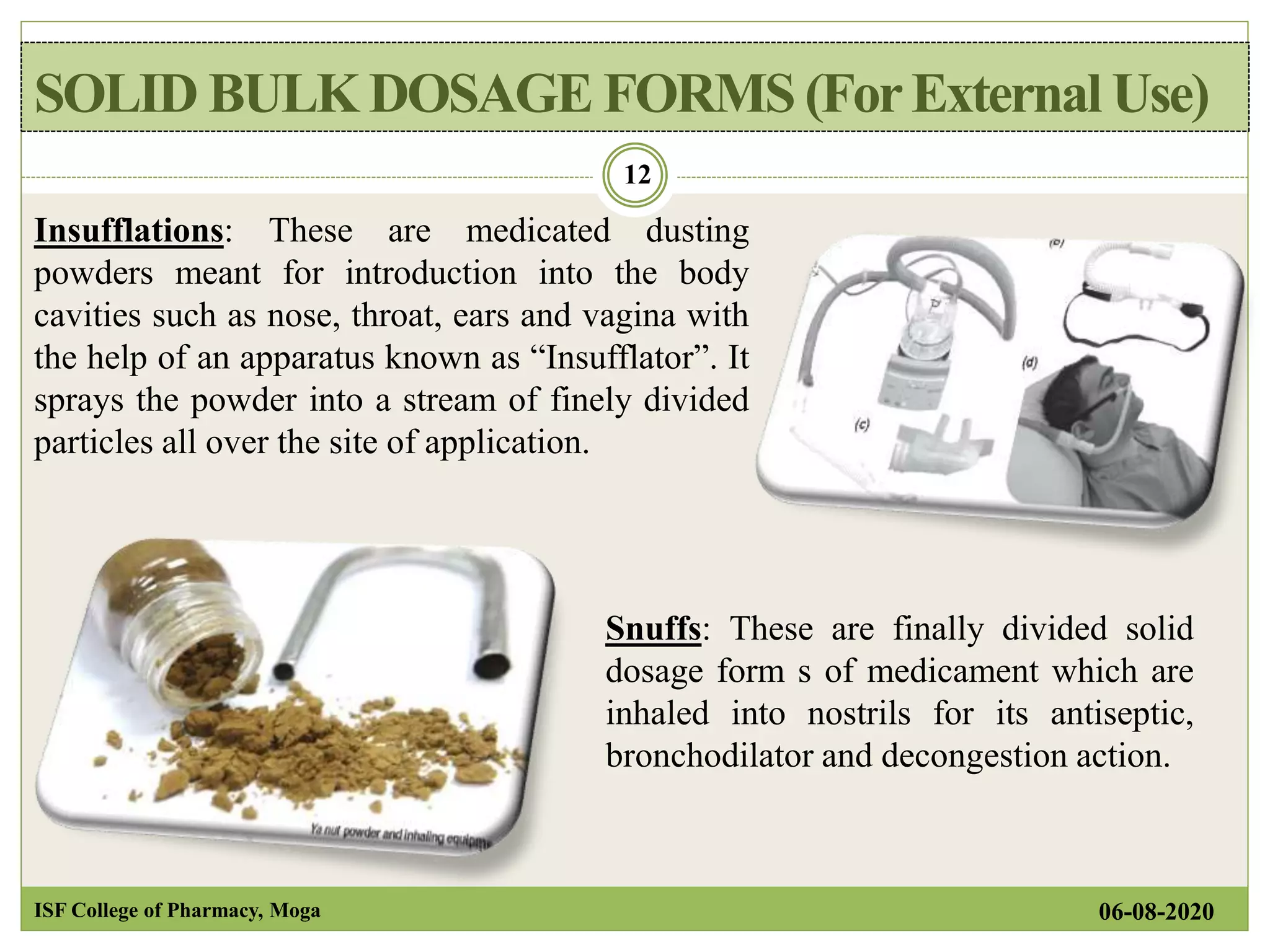Introduction to dosage form | PPTX