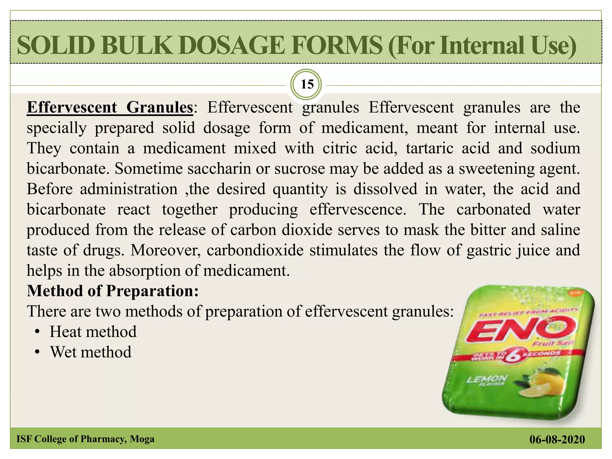 Introduction to dosage form | PPTX