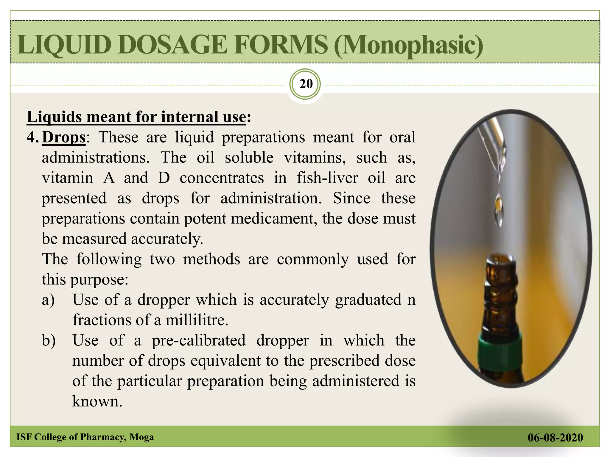 Introduction to dosage form | PPTX