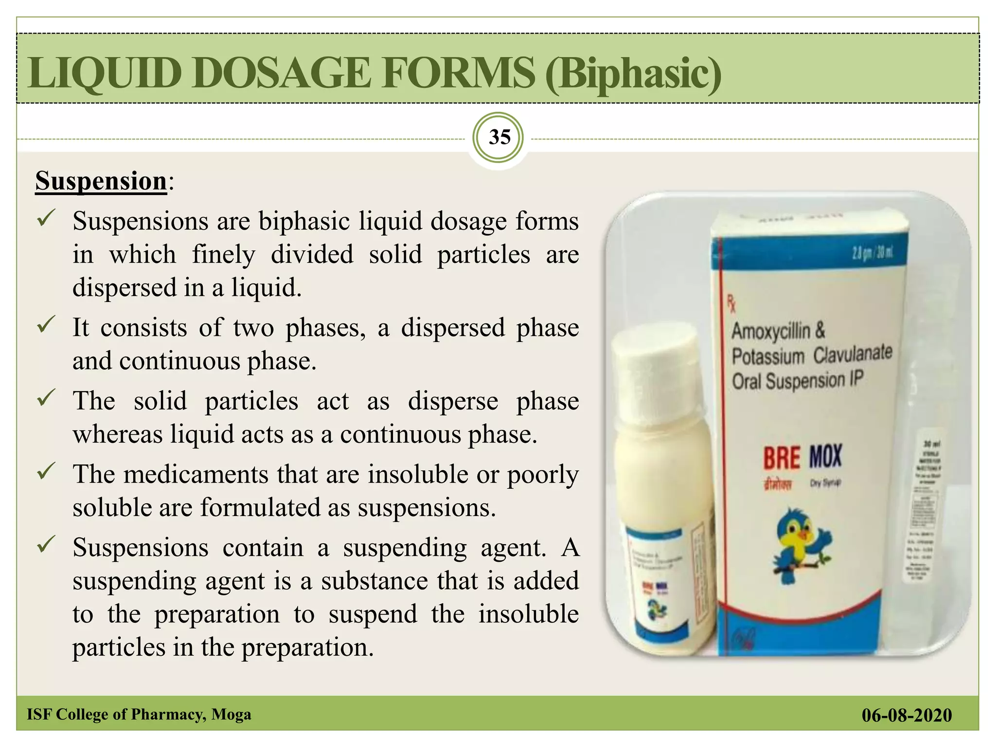 Introduction to dosage form | PPTX