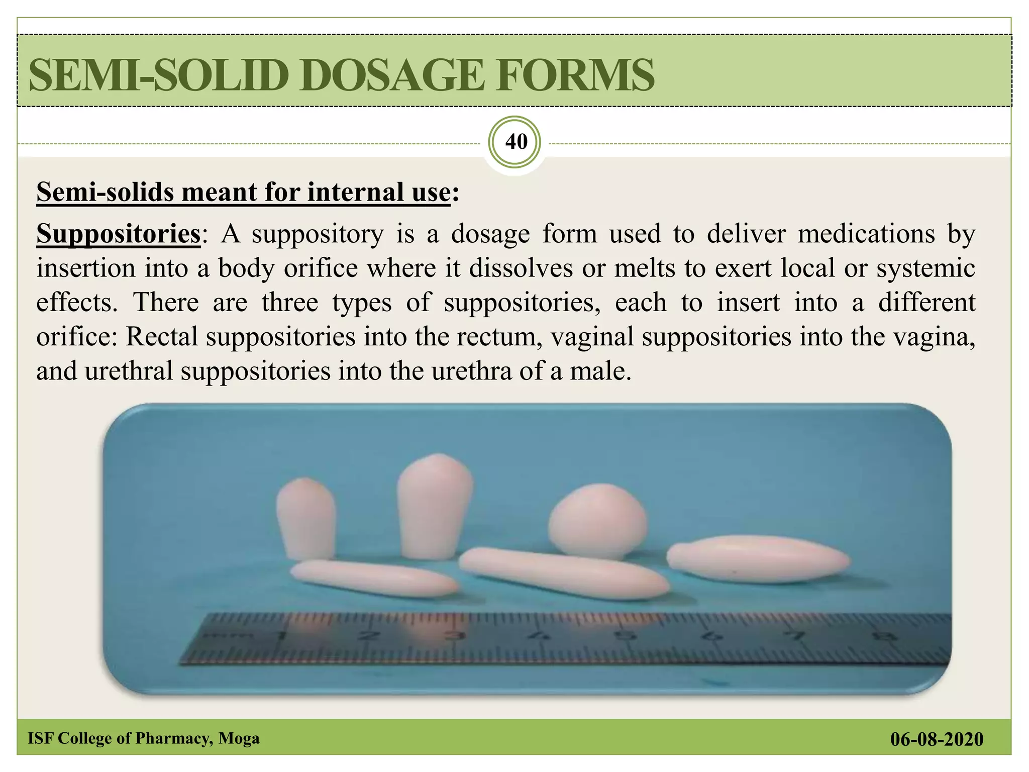 Introduction to dosage form | PPTX