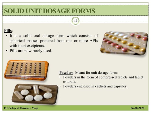 Introduction to dosage form | PPTX | Chemistry | Science