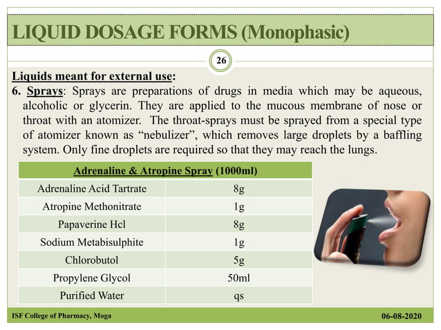 Introduction to dosage form | PPTX | Chemistry | Science