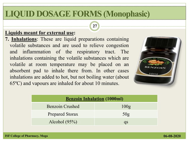 Introduction to dosage form | PPTX | Chemistry | Science