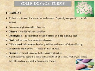 Introduction to dosage forms | PPTX