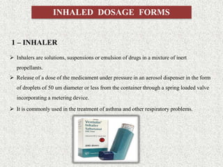 Introduction to dosage forms | PPTX